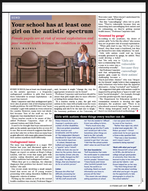 Autism in Girls – Barry Carpenter Education