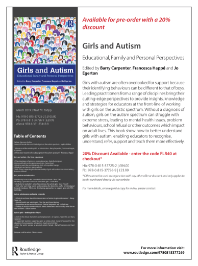 Autism and Girls – Barry Carpenter Education